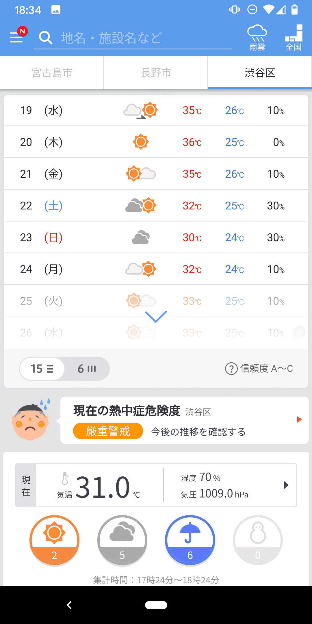 Yahoo! 天気 – consim. β