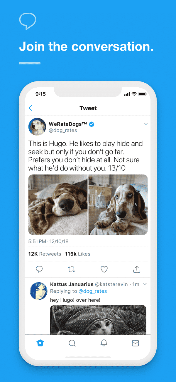 Twitter – consim. β